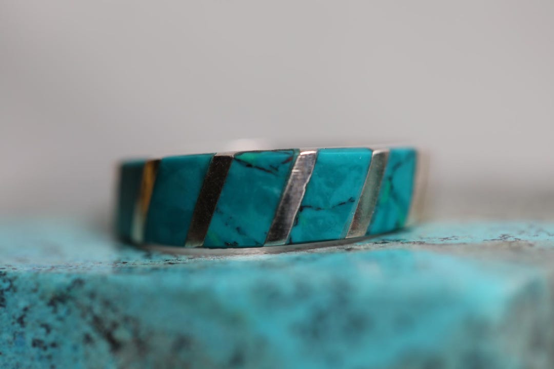 Eilat Stone Ring, 925 Silver, Turquoise Ring, King Solomon Stone, Eilat ...