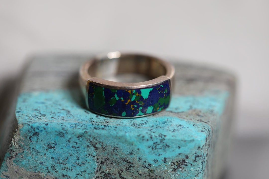 Eilat Stone Ring, 925 Silver, Turquoise Ring, King Solomon Stone, Eilat ...
