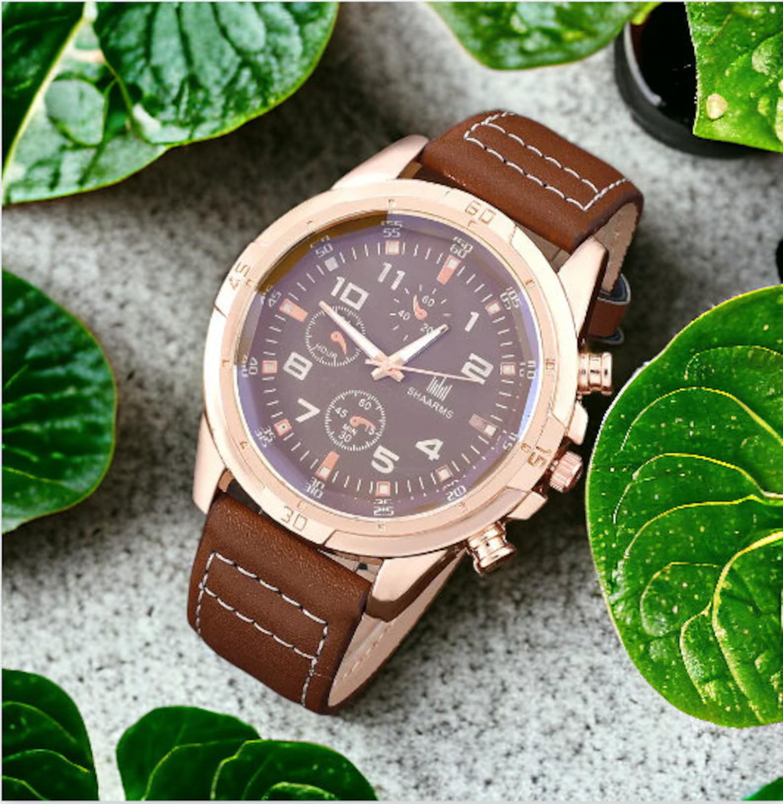 Men Gift Watch Business Luxury Company Mens Set 6 in 1 Watch Glasses ...