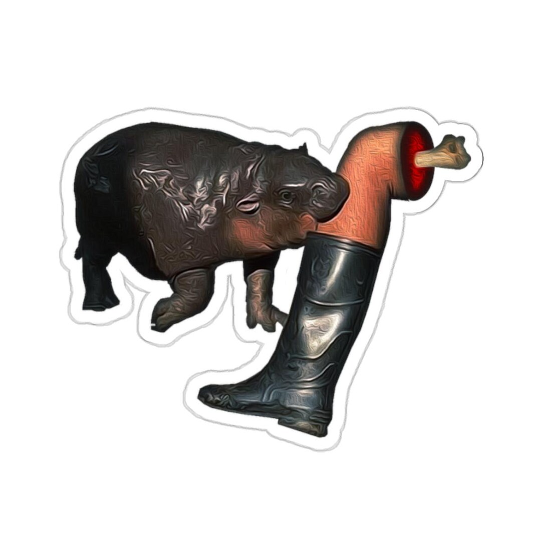 Moo Deng Leg Eater Sticker - Etsy