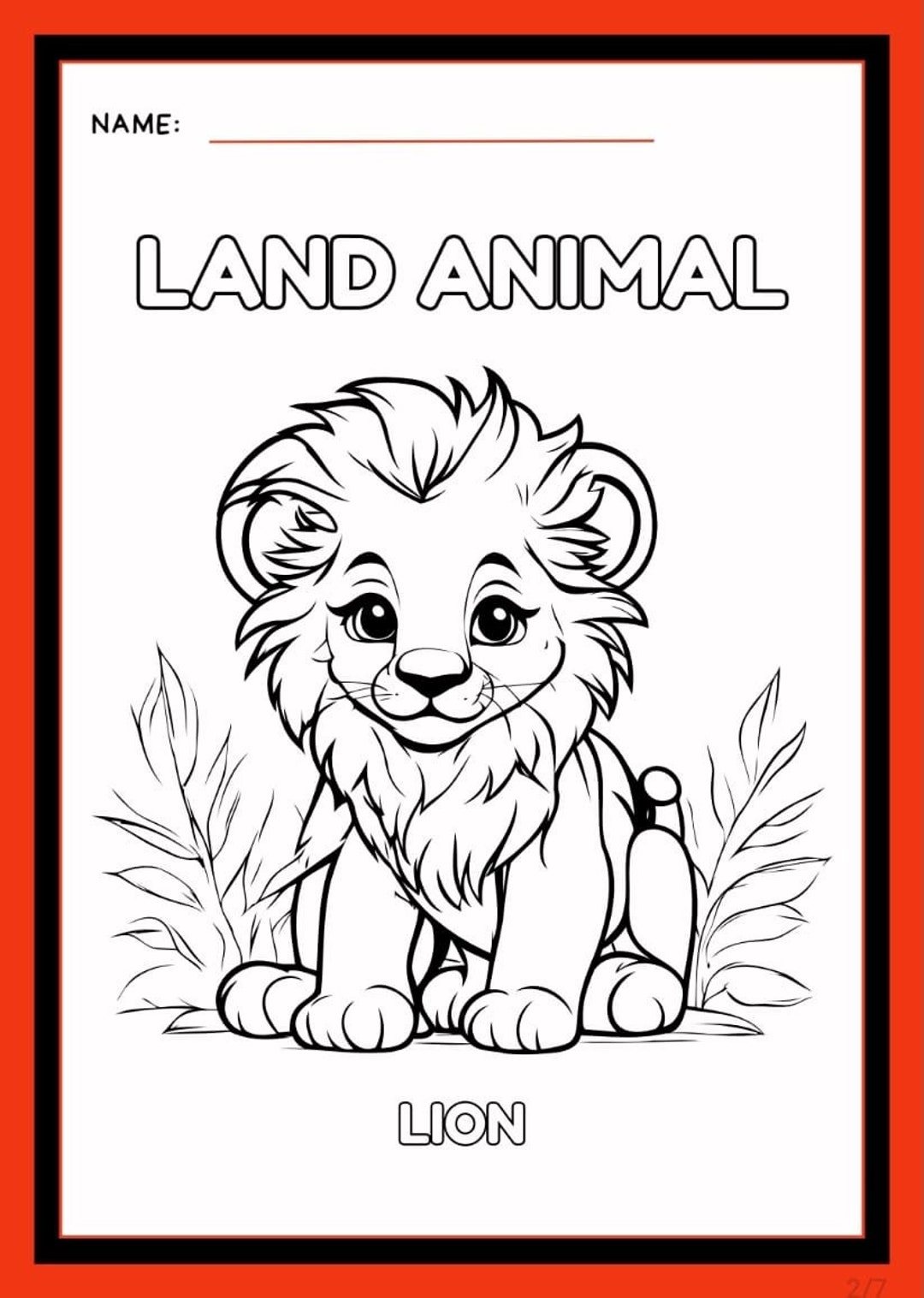 2024 Coloring Book With Animals Canva Template, Coloring Book for Kids ...