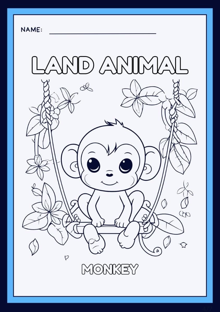 2024 Coloring Book With Animals Canva Template, Coloring Book for Kids ...
