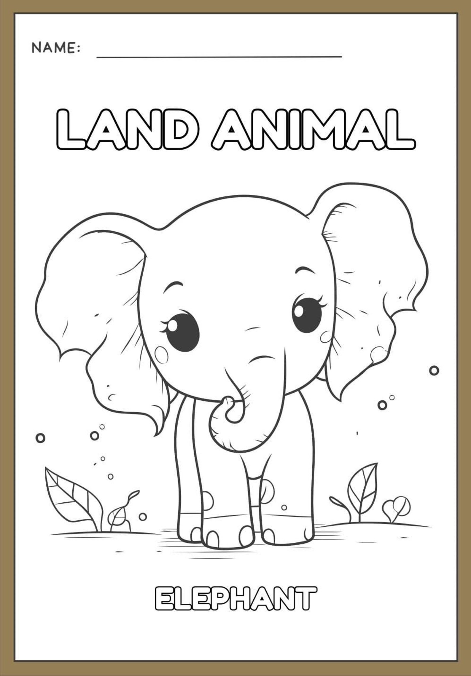 2024 Coloring Book With Animals Canva Template, Coloring Book for Kids ...
