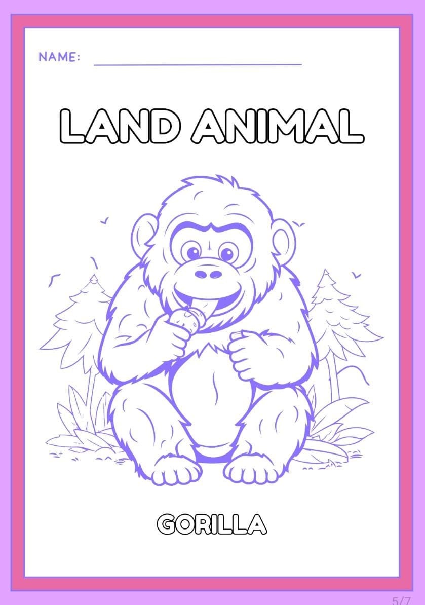 2024 Coloring Book With Animals Canva Template, Coloring Book for Kids ...