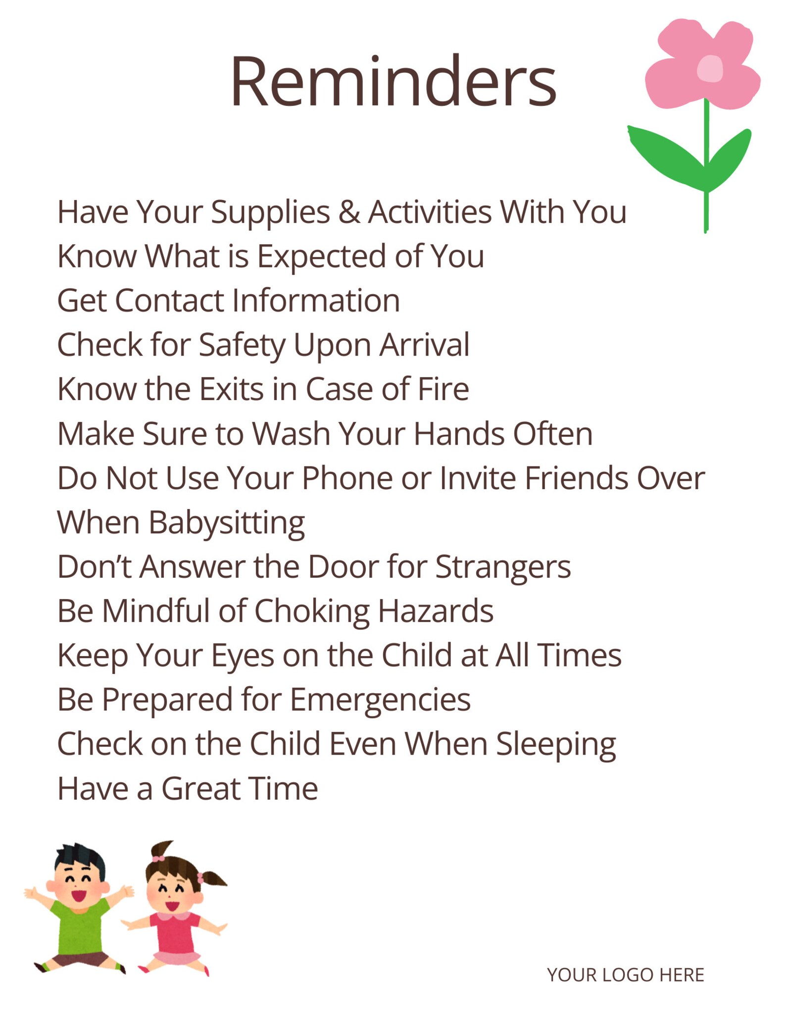 Your Course Babysitting Course Template Bundle - Etsy