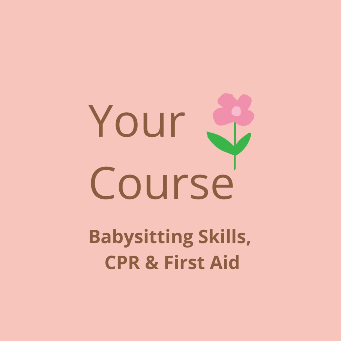 Your Course Babysitting Course Template Bundle - Etsy
