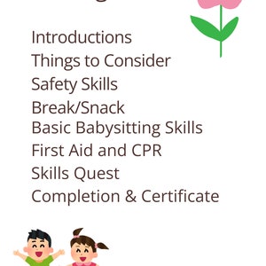 Your Course Babysitting Course Template Bundle - Etsy
