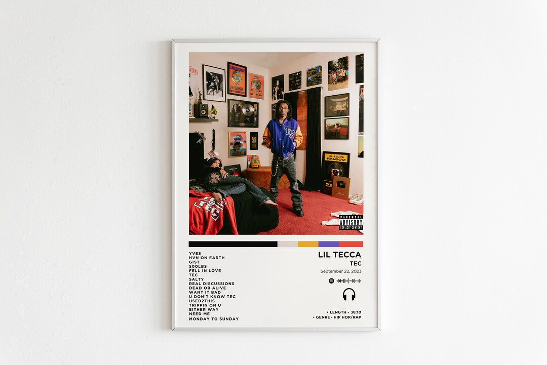 Lil Tecca Tec Album Poster / Album Cover Poster / Music Gift / Music ...