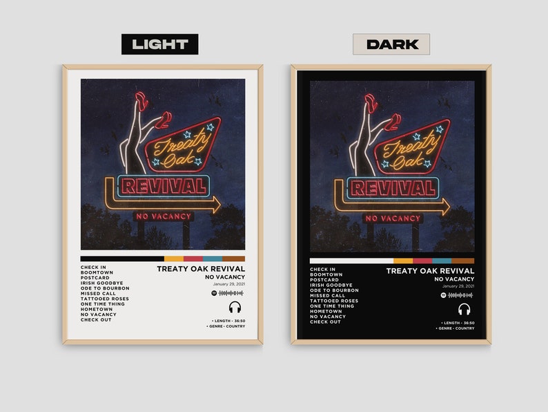 Treaty Oak Revival No Vacancy Album Poster / Album Cover Poster / Music ...