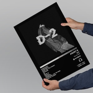 Agust D D-2 Album Poster / Album Cover Poster / Music Gift / Music Wall ...