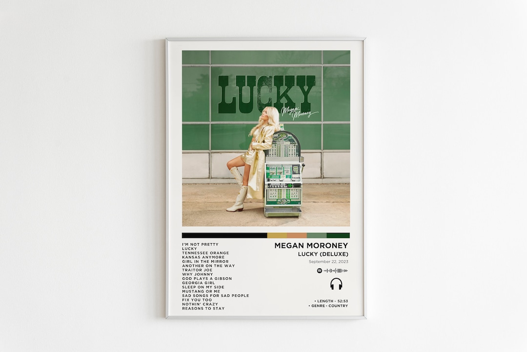 Megan Moroney Lucky deluxe Album Poster / Album Cover Poster / Music ...
