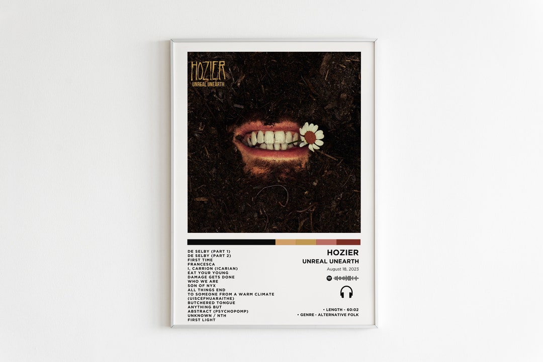 Hozier Unreal Unearth Album Poster / Album Cover Poster / Music Gift ...