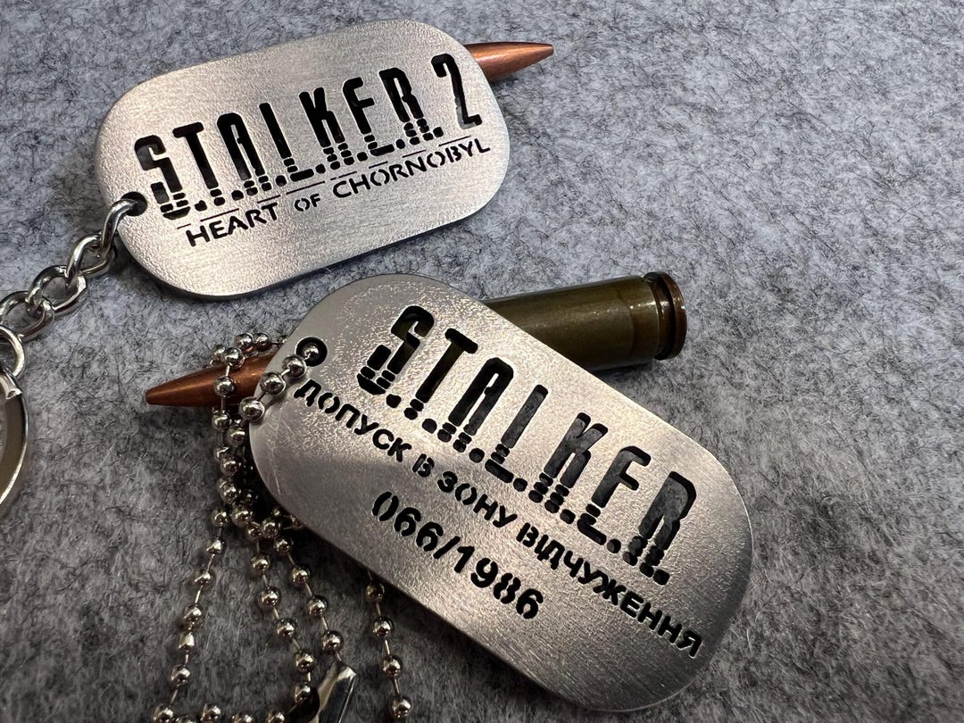 STALKER Fan Gift Set: Stalker 2 Keychain & Dog Tag - Etsy