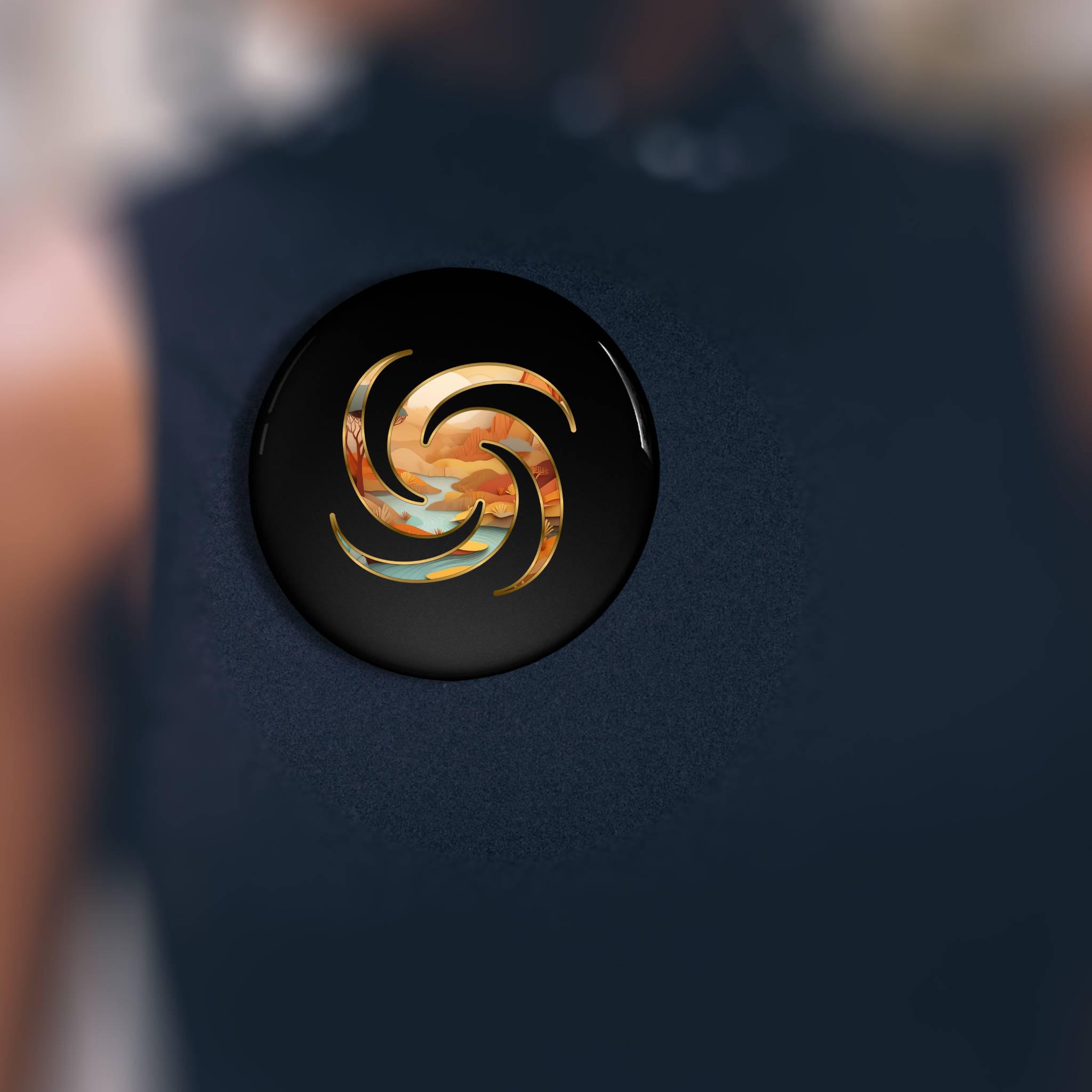 Adinkra Pinned Buttons, Nkontim African Symbol, Akan Culture Black ...