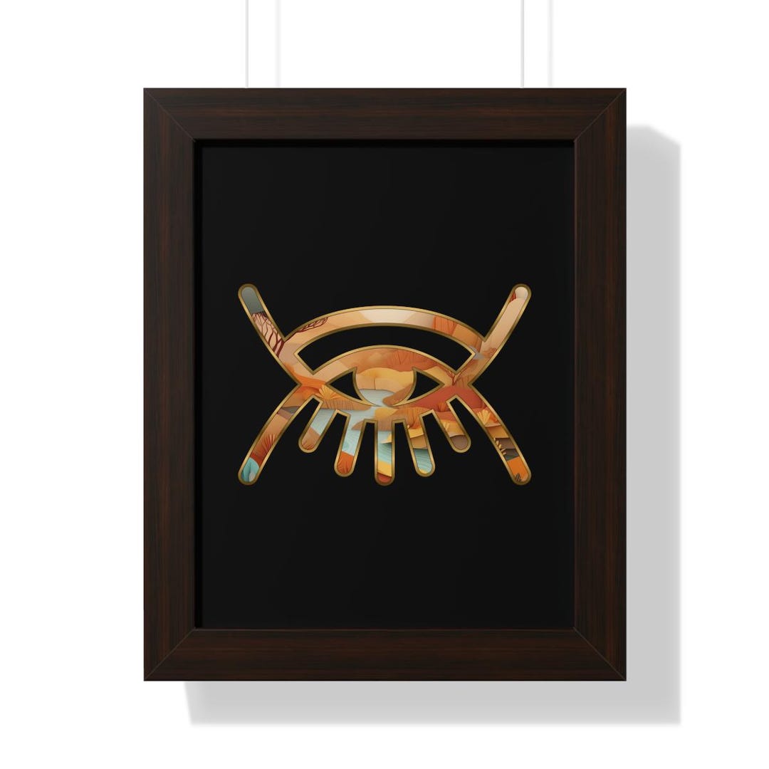 Kojo Baiden Framed Adinkra Symbol Art Print, African Cultural Akan Wall ...