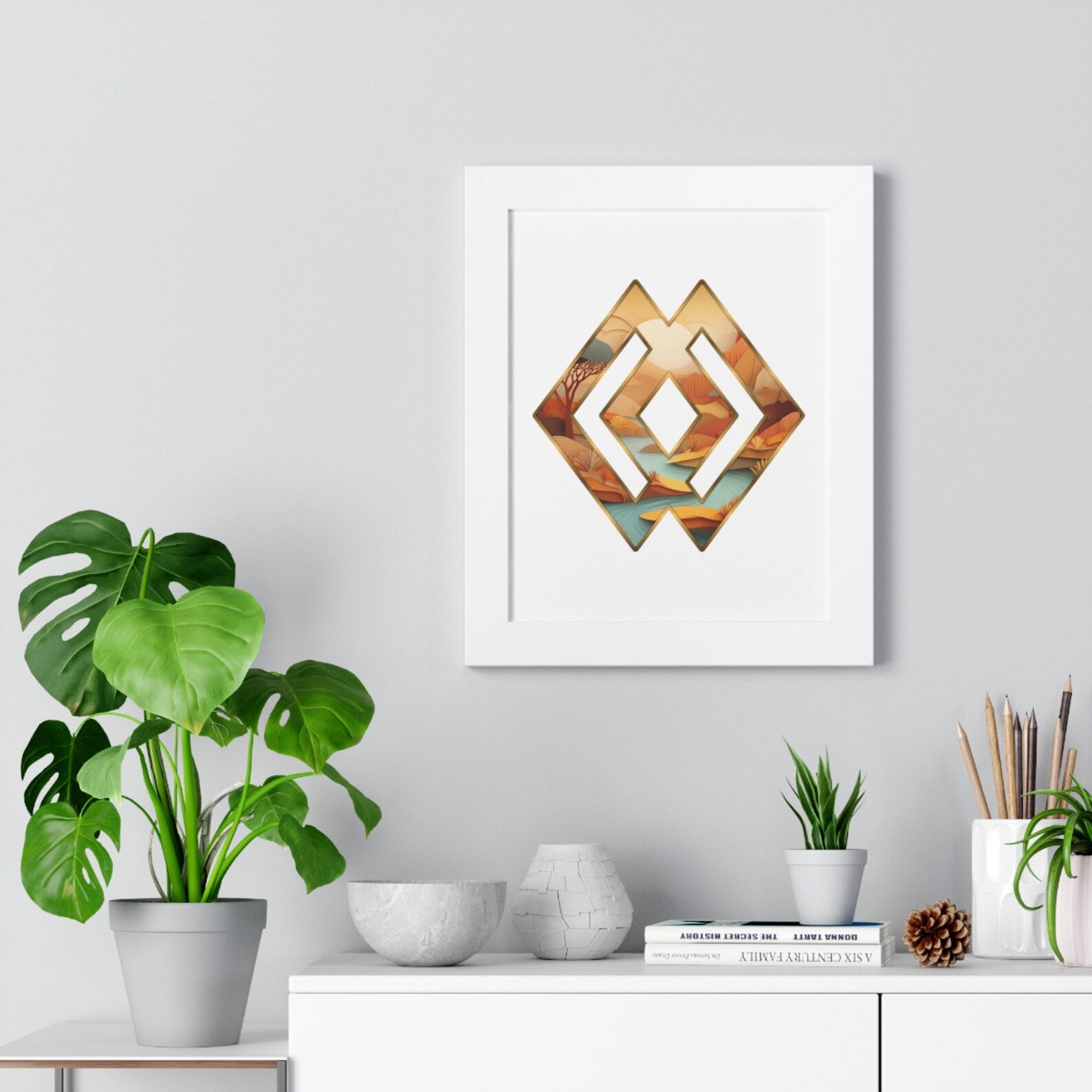 Adinkra Epa Framed Adinkra Symbol Art Print, African Symbol Wall Art ...