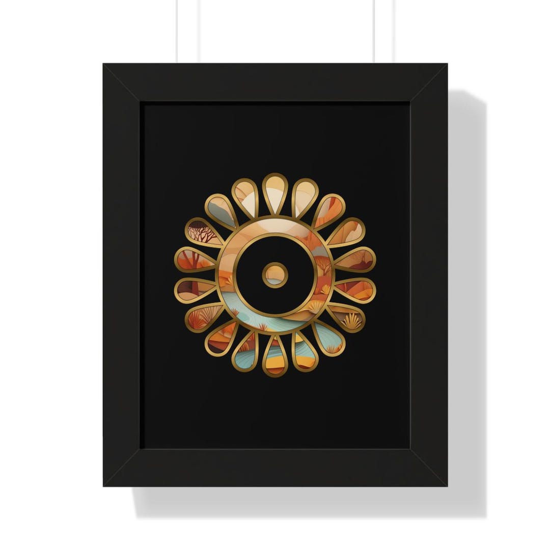 Mako Nyinaa Mpatu Mmere Framed Adinkra Symbol Art Print, African ...