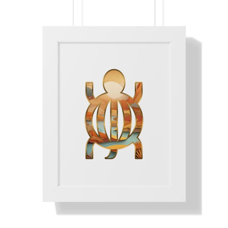 Adinkra Odenkyem, Denkyem Framed Adinkra Symbol Art Print, African ...