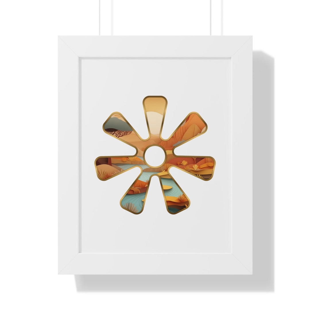 Adinkra Ananse Ntontan Framed Adinkra Symbol Art Print, African Symbol ...