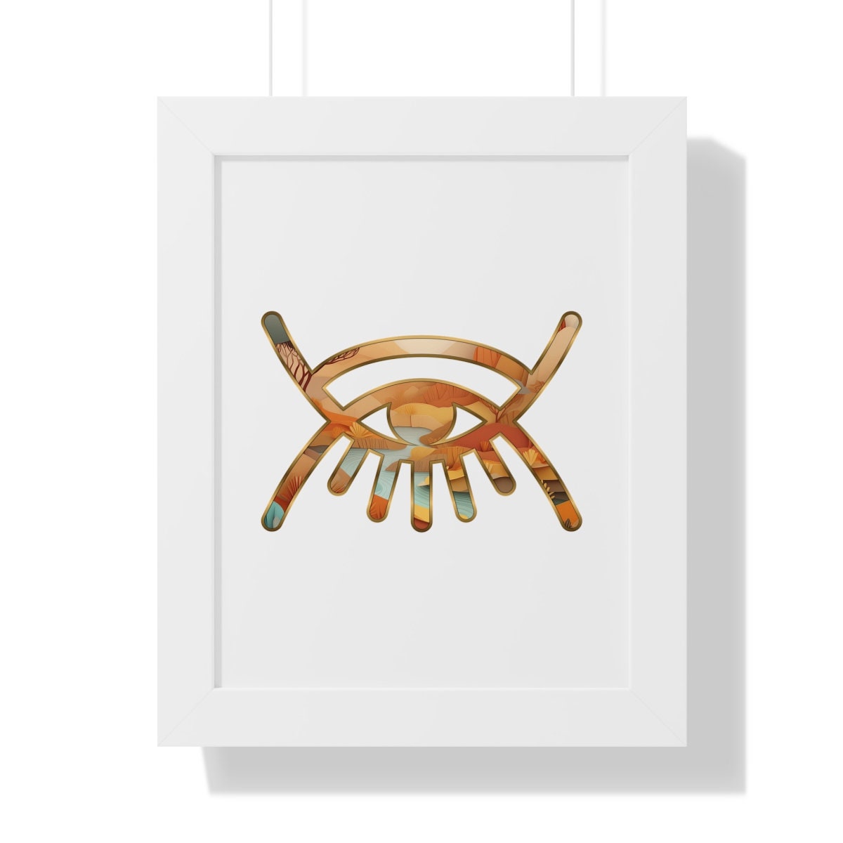 Adinkra Kojo Baiden Symbol Framed Art Print, African Cultural Wall Art ...