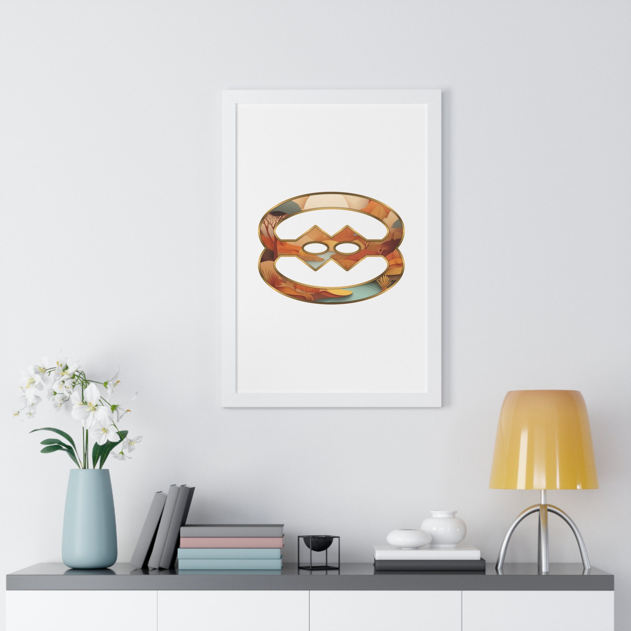 Adinkra Adwo Symbol, African Cultural Adinkra Symbol Framed Wall Art ...
