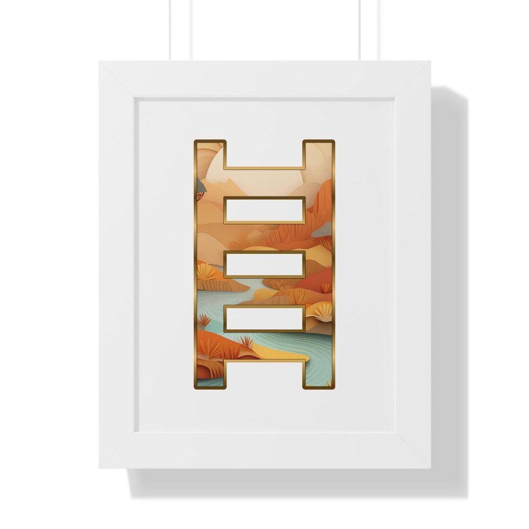 Owuo Atwedee Framed Adinkra Symbol Art Print, African Cultural Akan ...