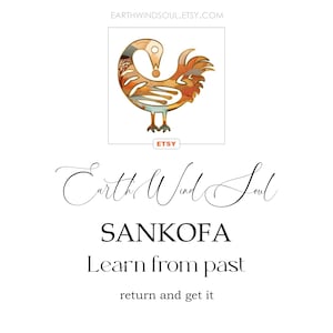 Sankofa Framed Adinkra Symbol Art Print, African Cultural Akan Wall Art ...