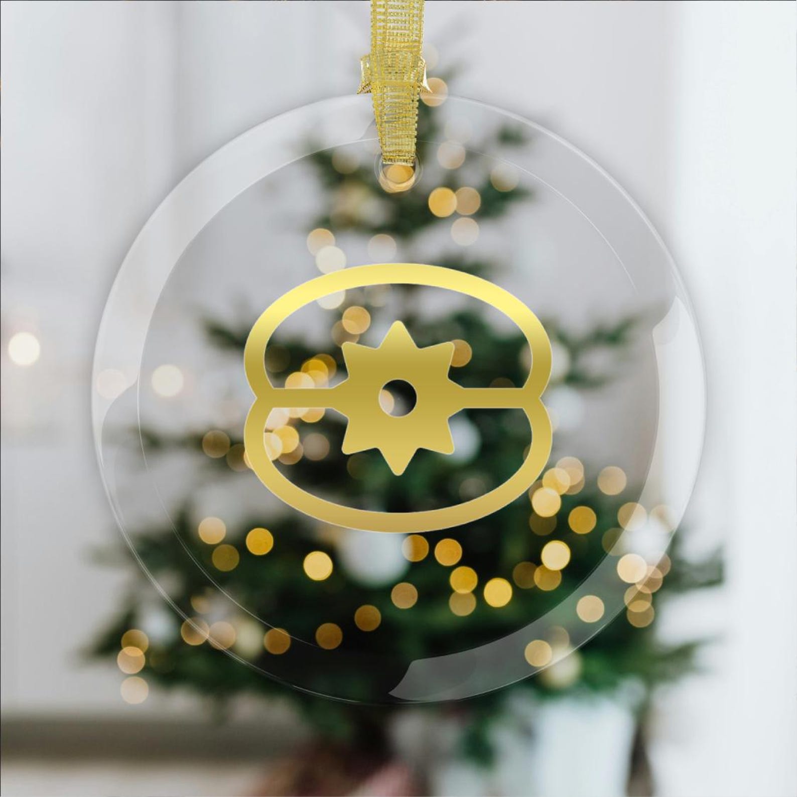 100% Glass Ornament, Dabi Me Nsoro-mo Bepue Adinkra African Symbol ...