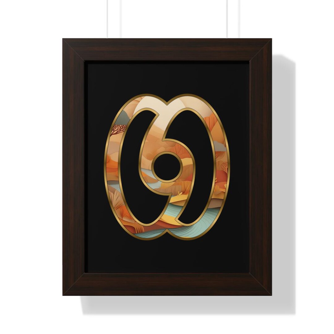 Nkrabea Framed Adinkra Symbol Art Print, African Cultural Akan Wall Art ...