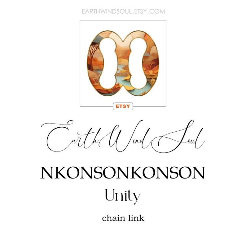 Nkonsonkonson Framed Adinkra Symbol Art Print, African Cultural Akan ...