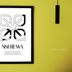 Instant Download: Adinkra Symbol NSEREWA Black and White With Name and ...