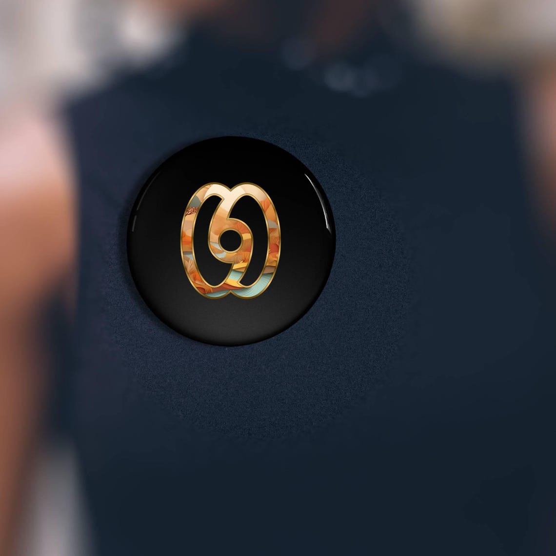 Adinkra Pinned Buttons, Nkrabea African Symbol, Akan Culture Black ...