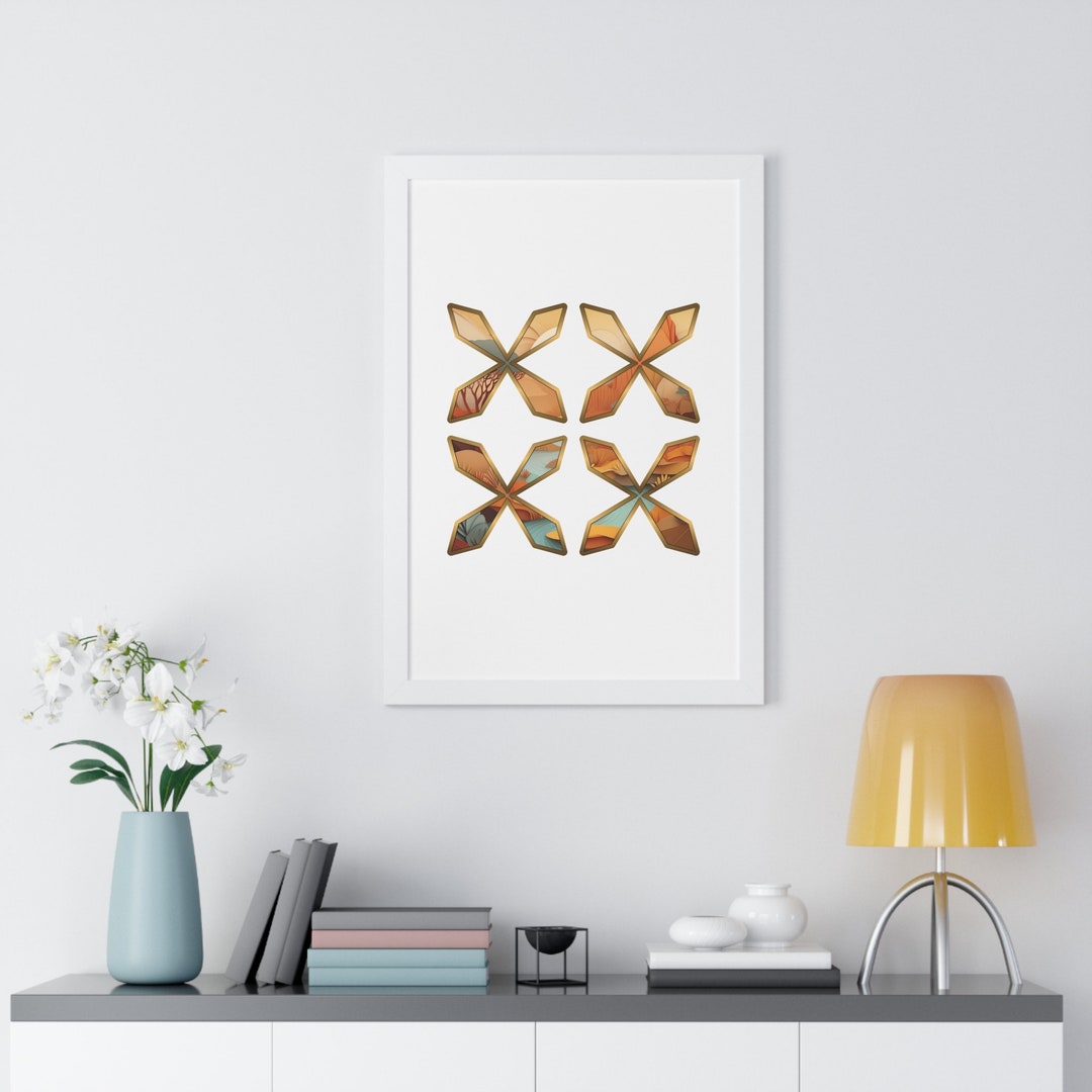 Adinkra Asaawa Symbol, African Cultural Adinkra Symbol Framed Wall Art ...