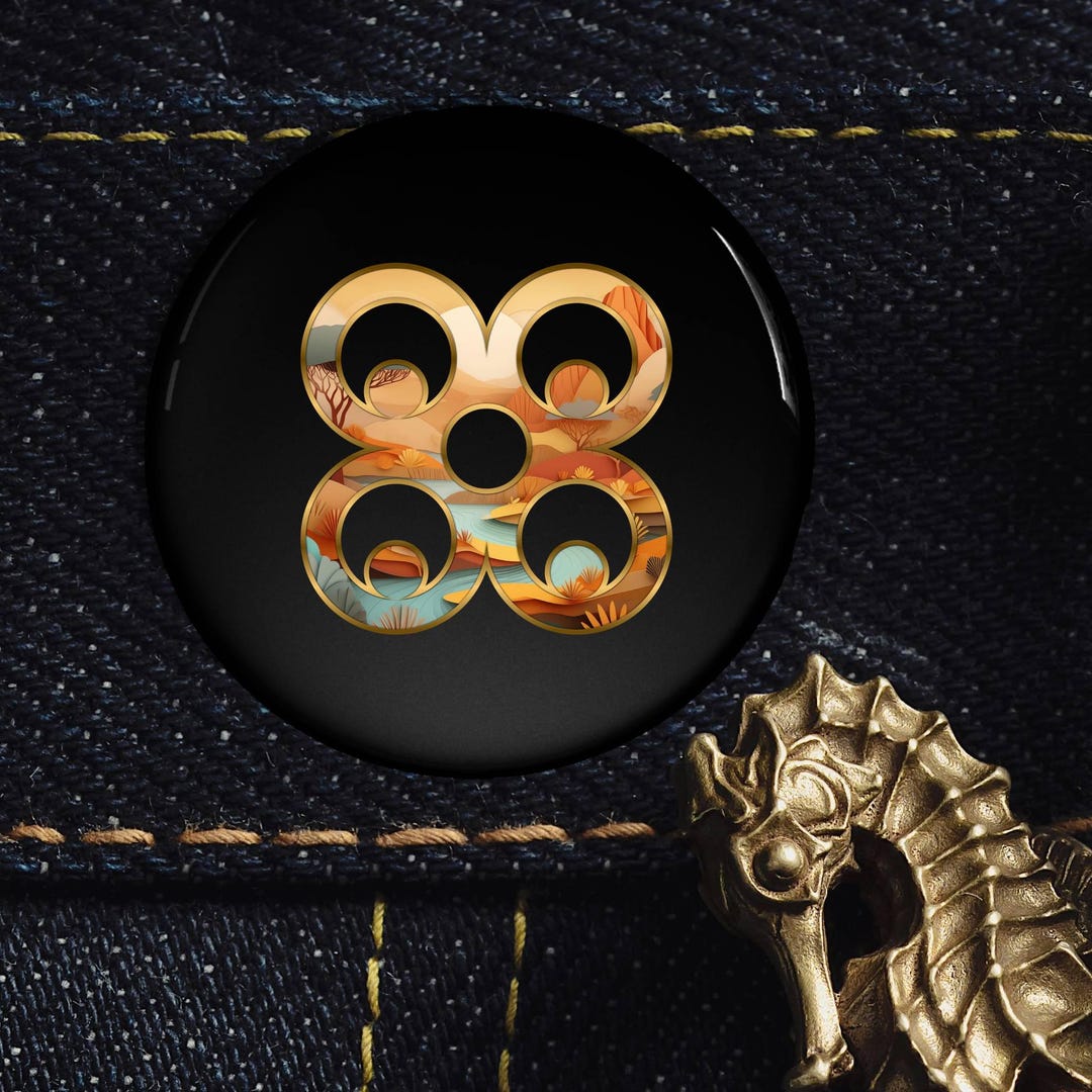 Adinkra Pinned Buttons, Mate Masie African Symbol, Akan Culture Black ...