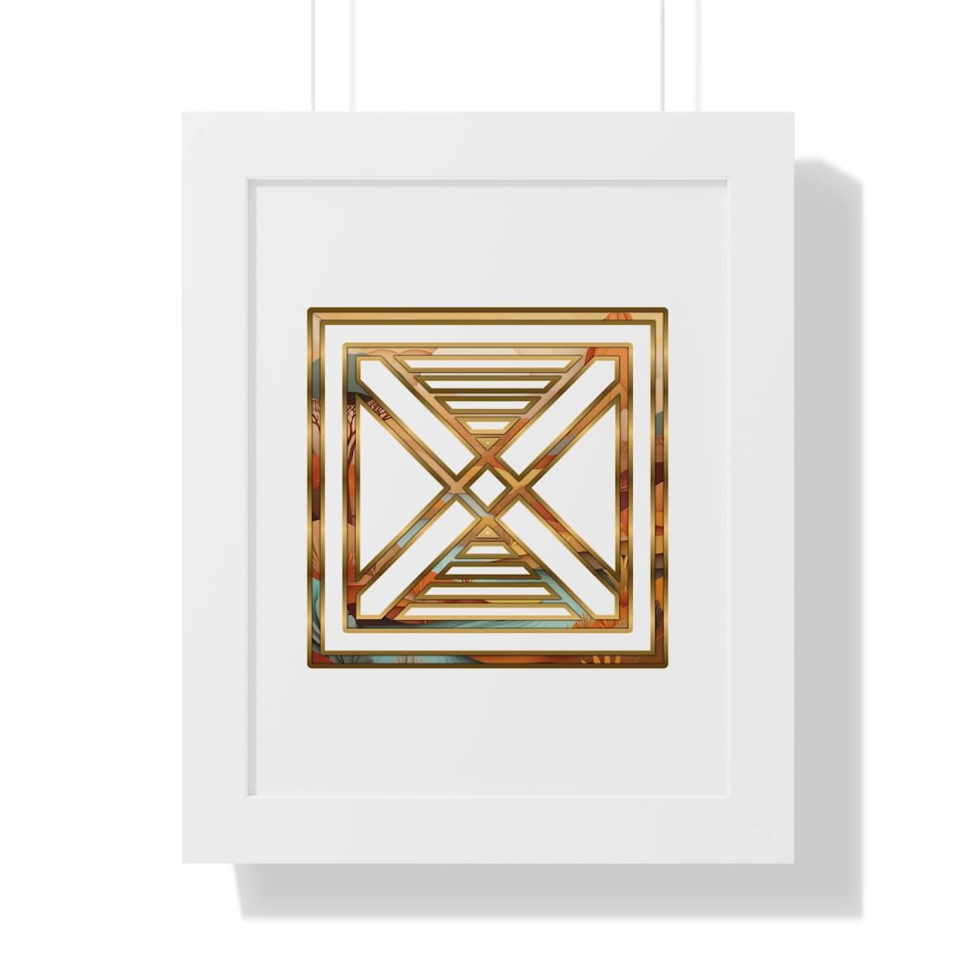 Mframadan Adinkra Symbol, Framed African Cultural Wall Art Print, Home ...