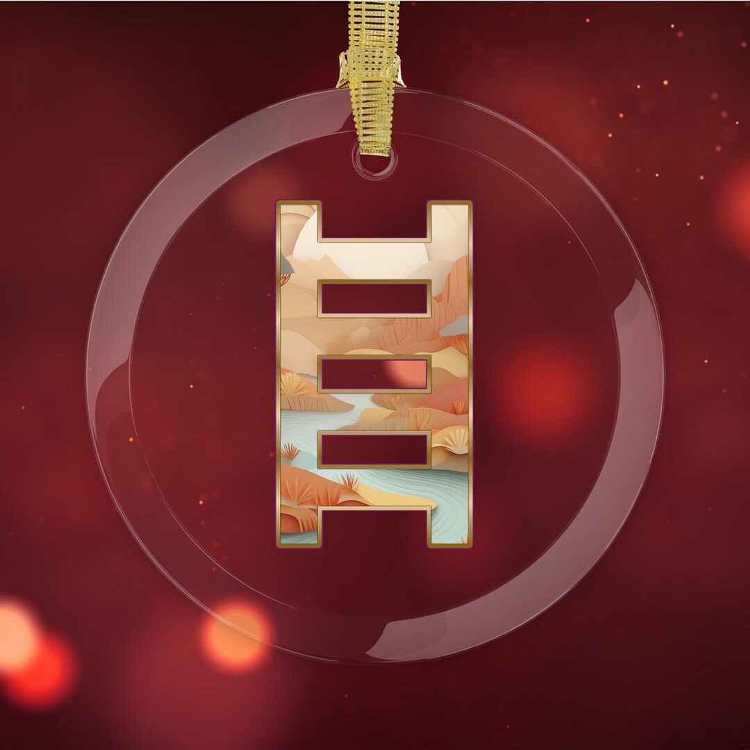 100% Glass Ornament, Owuo Atwedee Adinkra African Symbol Christmas ...