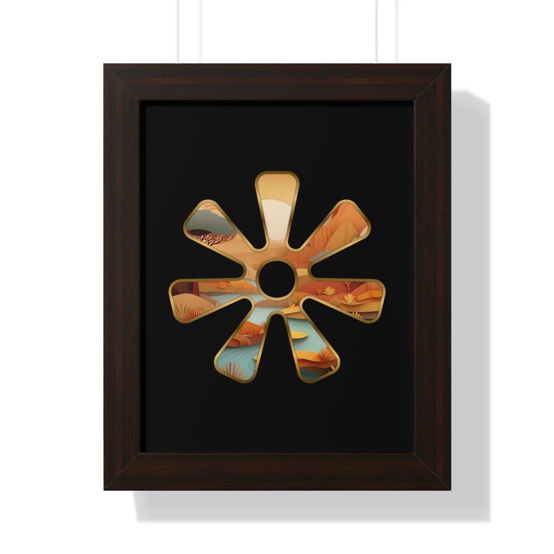 Ananse Ntentan Framed Adinkra Symbol Art Print, African Cultural Akan ...