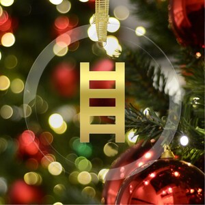 100% Glass Ornament, Owuo Atwedee Adinkra African Symbol Christmas ...