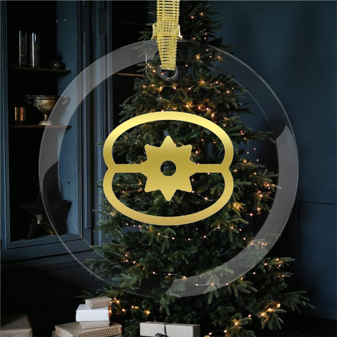 100% Glass Ornament, Dabi Me Nsoro-mo Bepue Adinkra African Symbol ...