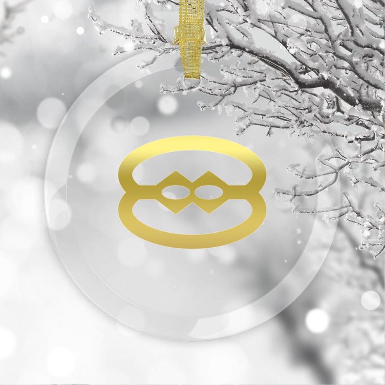 100% Glass Ornament, Adwo Adinkra African Symbol Christmas Holiday ...
