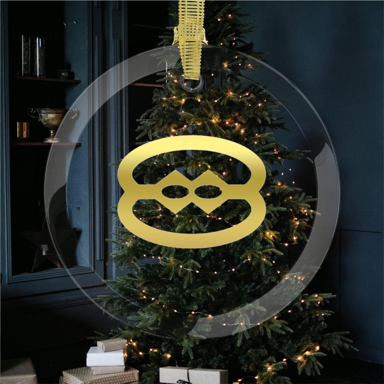100% Glass Ornament, Adwo Adinkra African Symbol Christmas Holiday ...