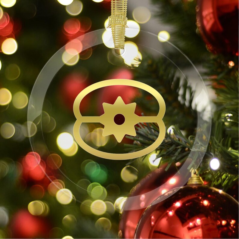 100% Glass Ornament, Dabi Me Nsoro-mo Bepue Adinkra African Symbol ...