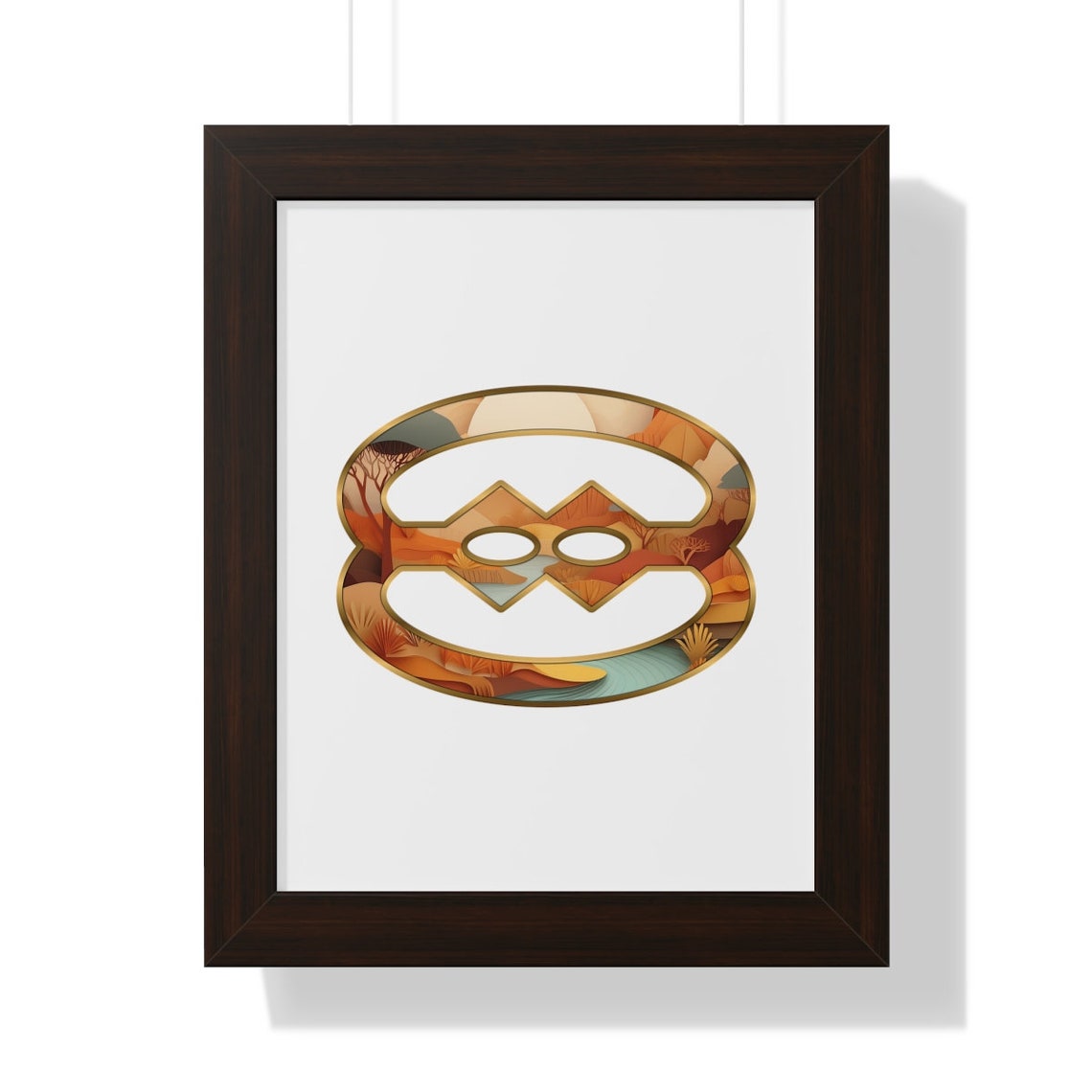 Adinkra Adwo Symbol, African Cultural Adinkra Symbol Framed Wall Art ...