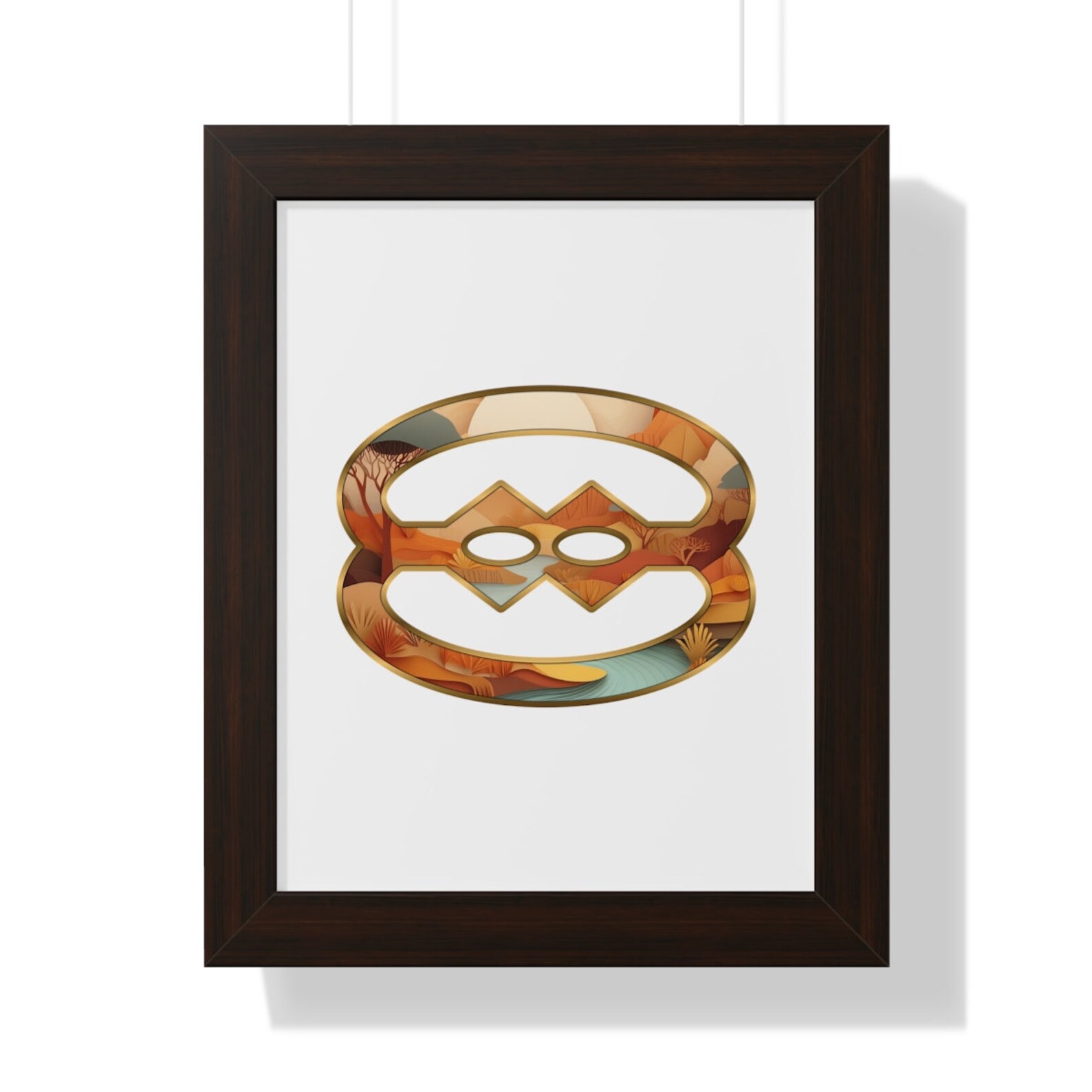 Adinkra Adwo Symbol, African Cultural Adinkra Symbol Framed Wall Art ...