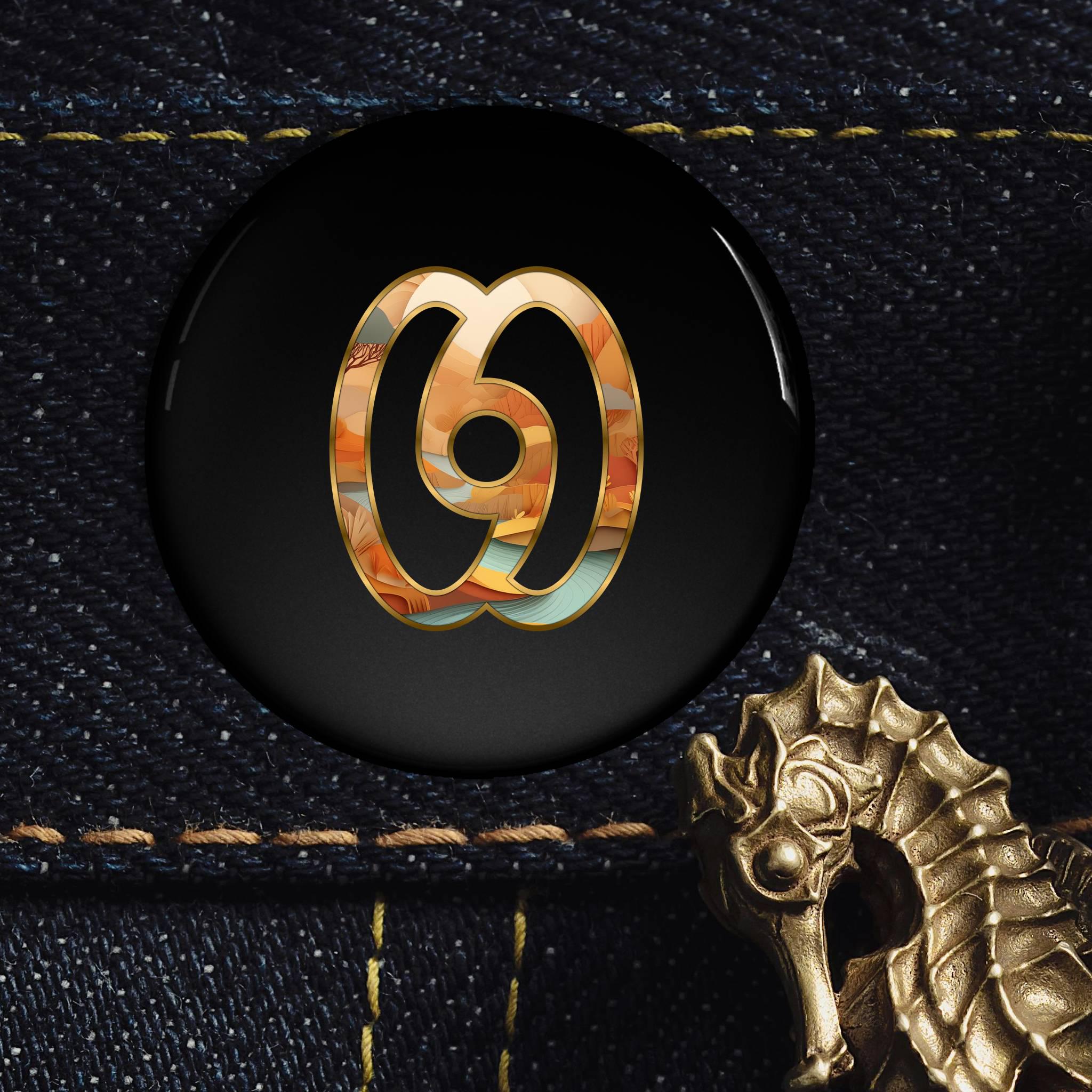 Adinkra Pinned Buttons, Nkrabea African Symbol, Akan Culture Black ...