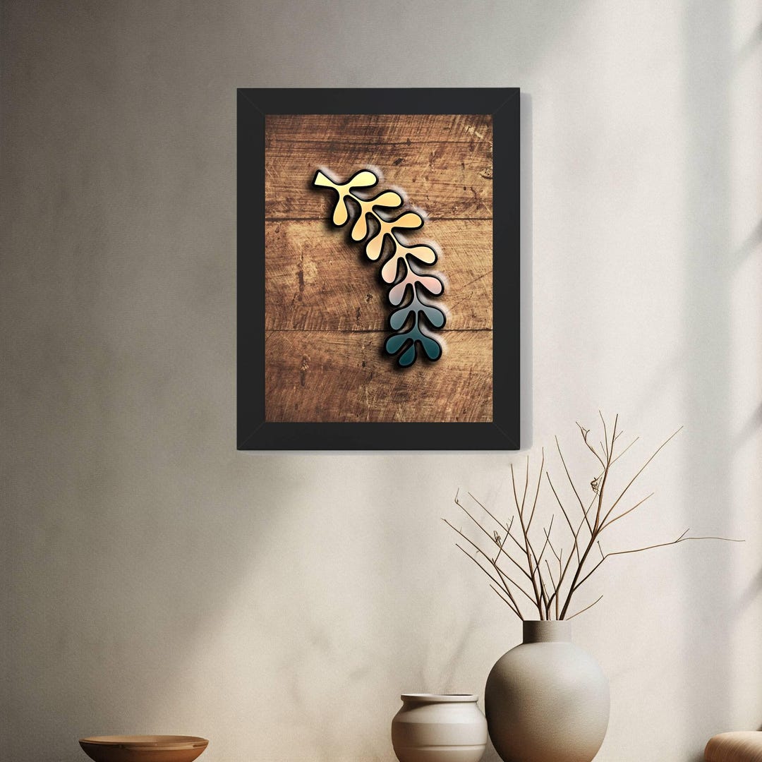 Adwera Framed Adinkra Symbol Art Print, African Cultural Akan Wall Art ...