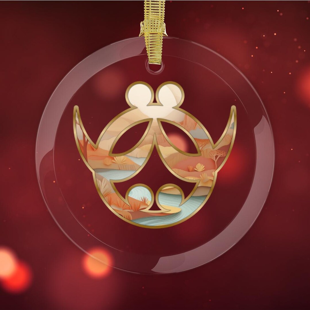 100% Glass Ornament, Ti Koro Nko Agyina Adinkra African Symbol ...