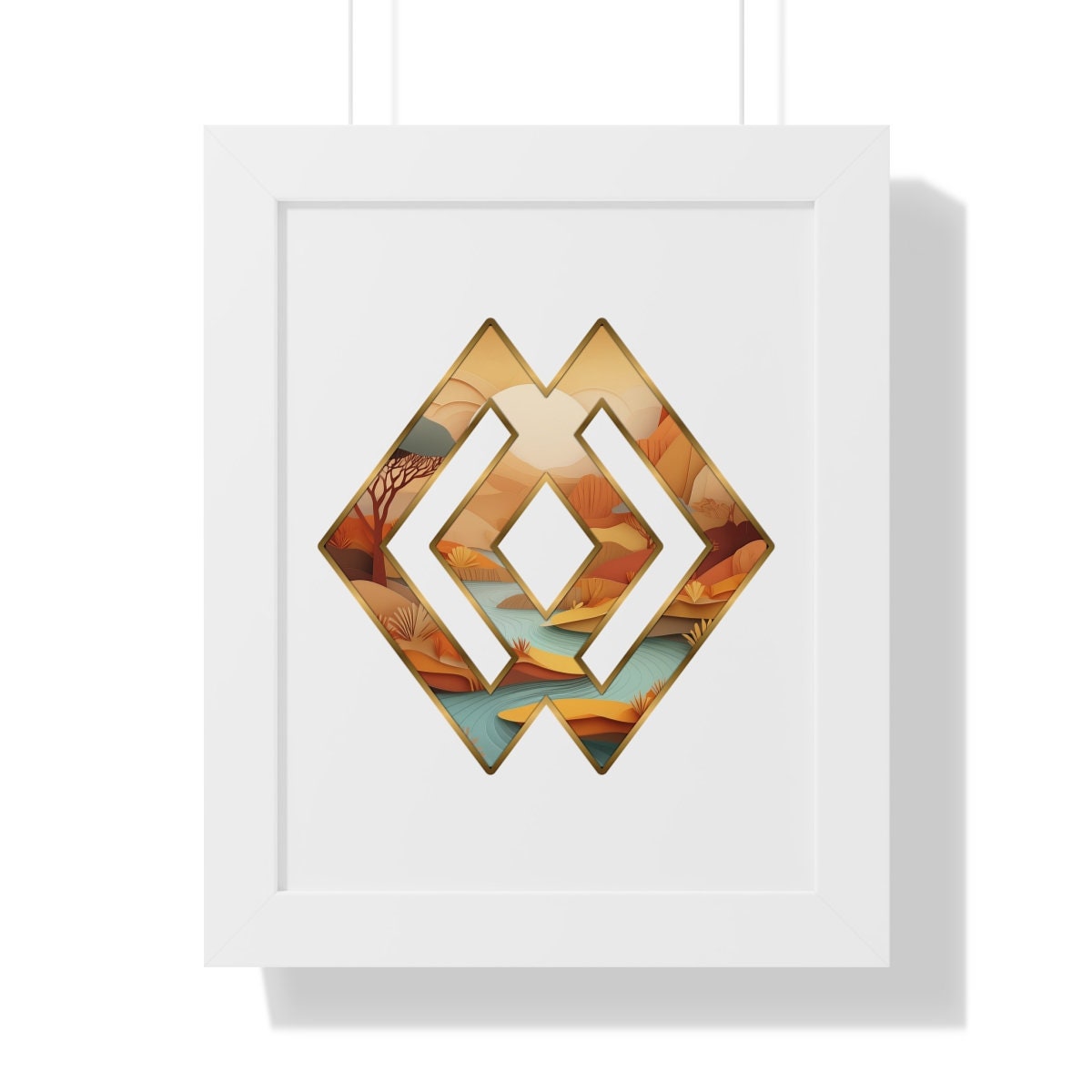 Adinkra Epa Framed Adinkra Symbol Art Print, African Symbol Wall Art ...