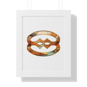 Adinkra Adwo Symbol, African Cultural Adinkra Symbol Framed Wall Art ...