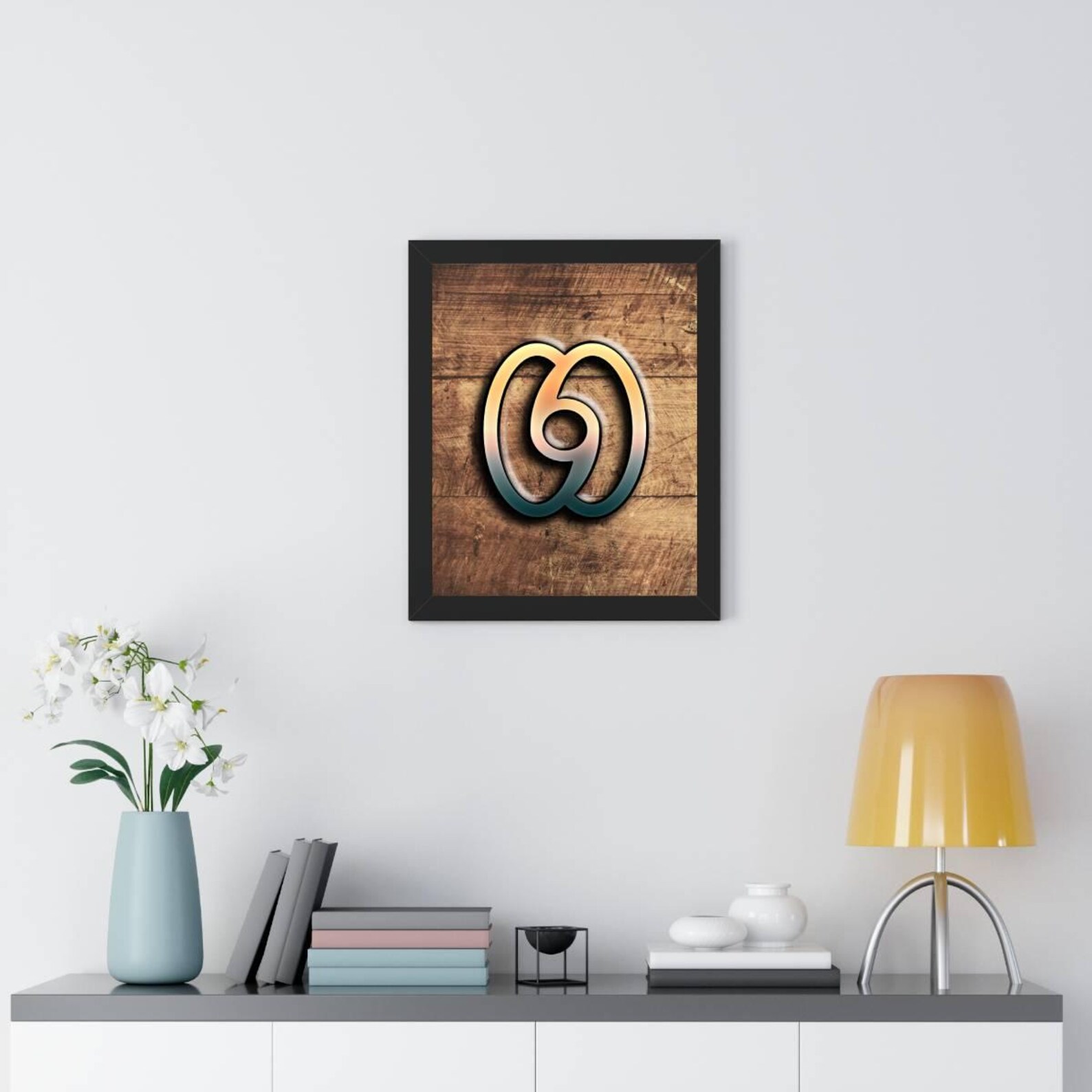 Nkrabea Framed Adinkra Symbol Art Print, African Cultural Akan Wall Art ...